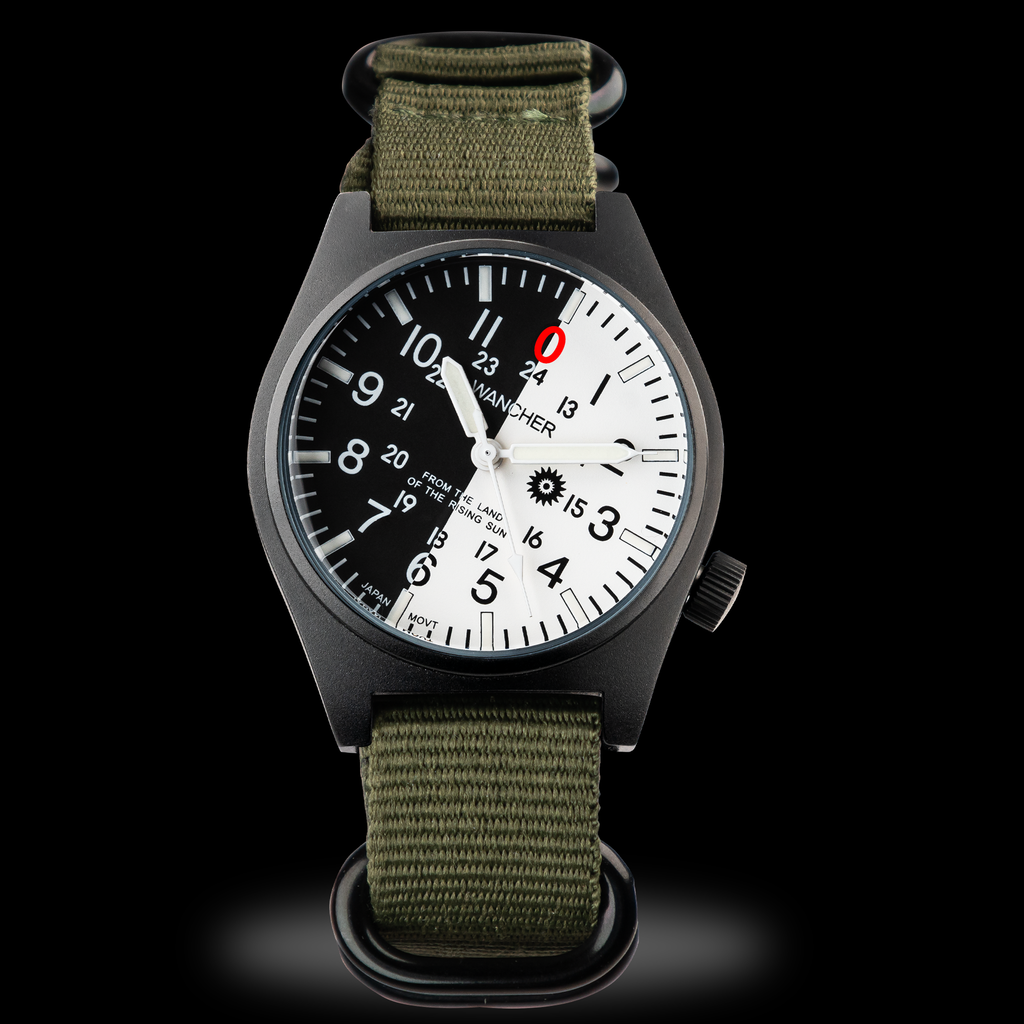 Zoom Expand image caption Wancher Gurkha Tilted Field Watch – Unique ...
